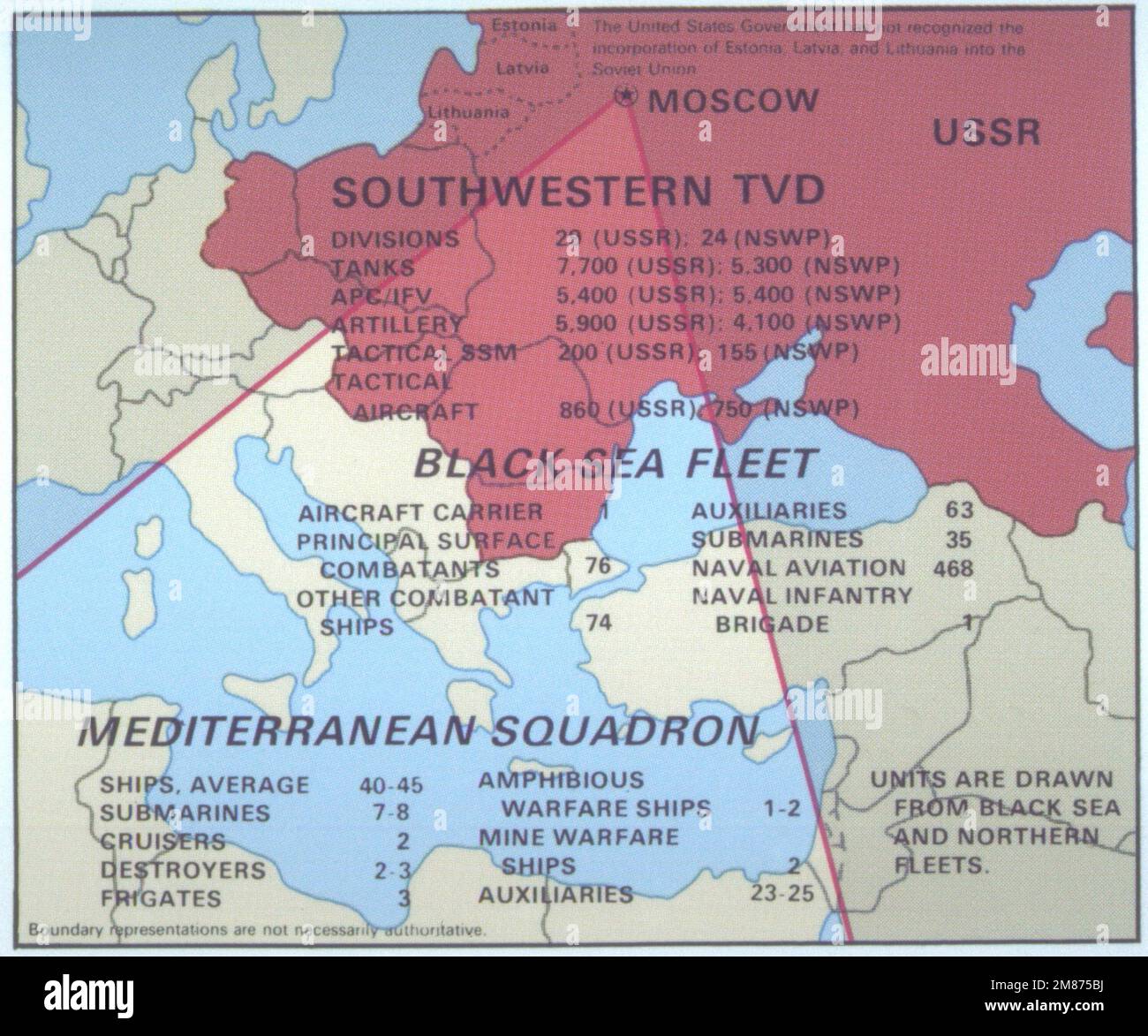 A map depicting Soviet strategic reserves in the Southwestern theater ...