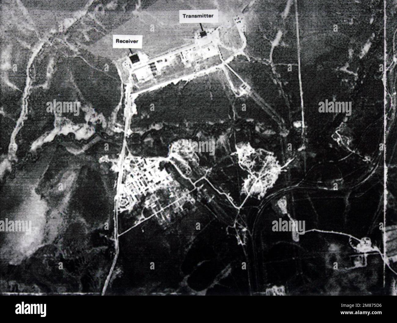 A high-altitude view of the Pechora large phased-array radar complex in ...