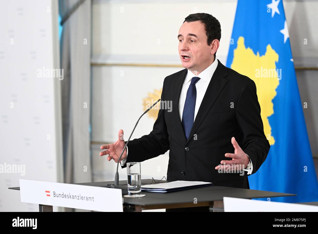 Kosovo prime minister albin kurti hi-res stock photography and images ...