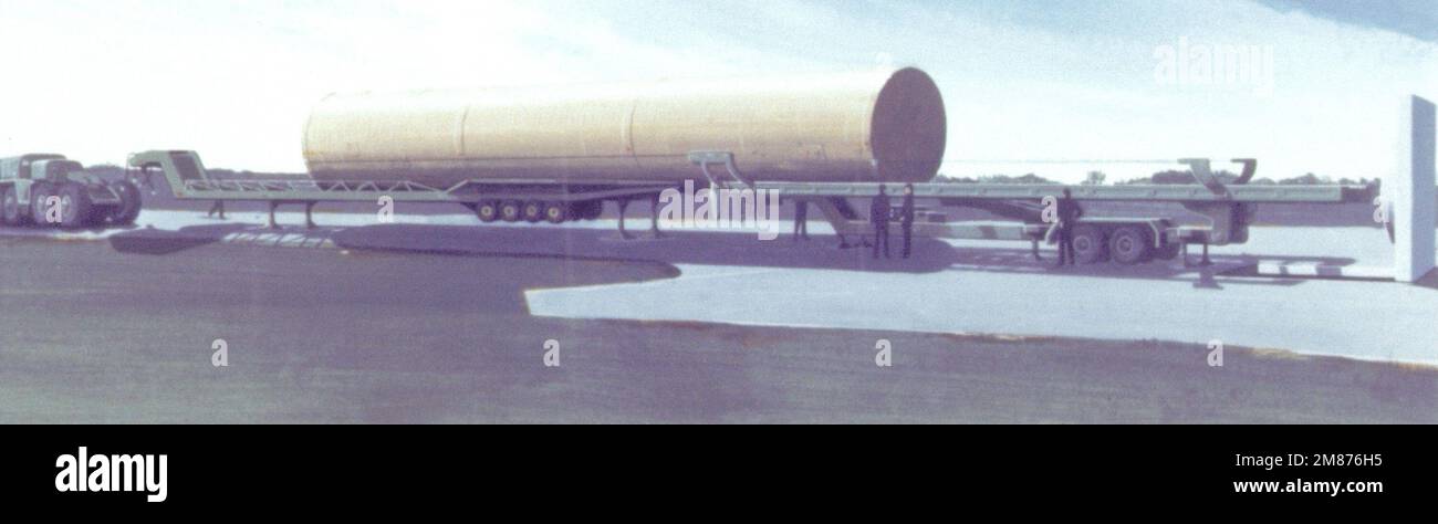An artist's concept of a Soviet SS-18 follow-on intercontinental ...