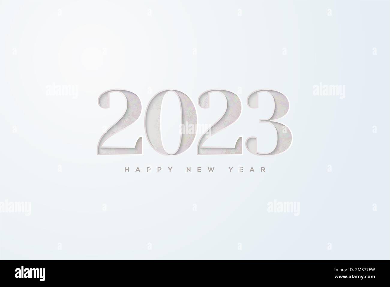 A metallic glitter numbers 2023 on white background Stock Photo - Alamy