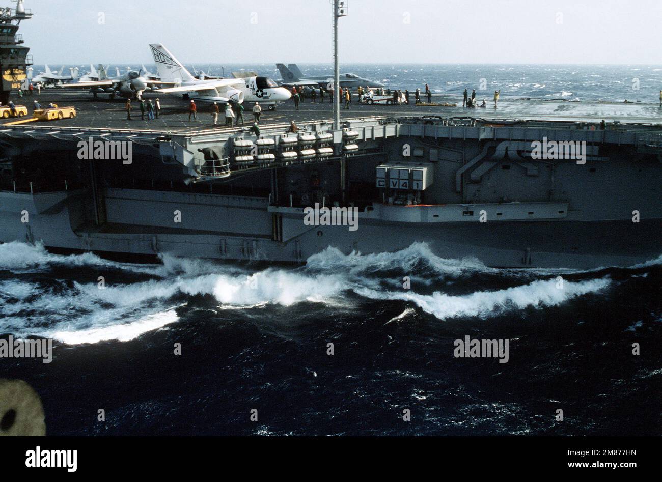 A Fleet Logistic Support Squadron 50 (VRC-50) US-3A Viking aircraft is ...