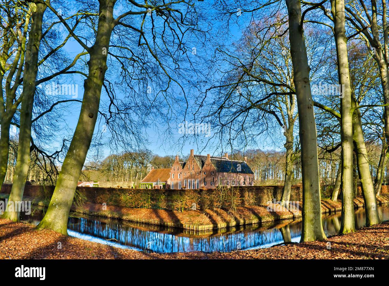 The 14-17th-century Manor House Menkemaborg, Uithuizen, Groningen ...