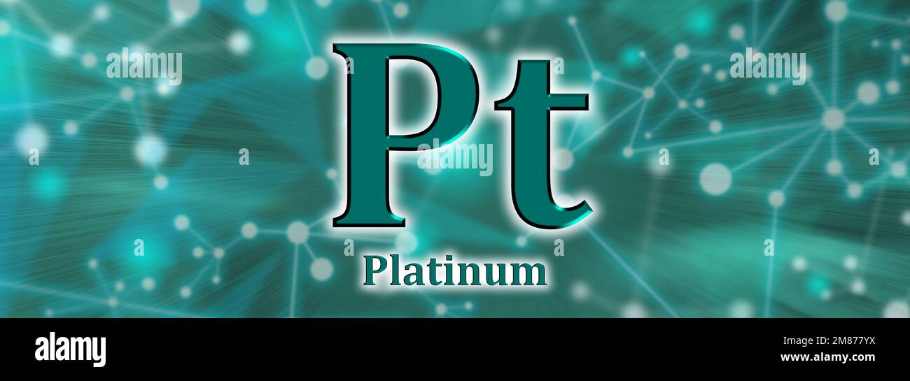 Pt symbol. Platinum chemical element on green network background Stock ... Pt symbol. Platinum chemical element on green network background Stock ...