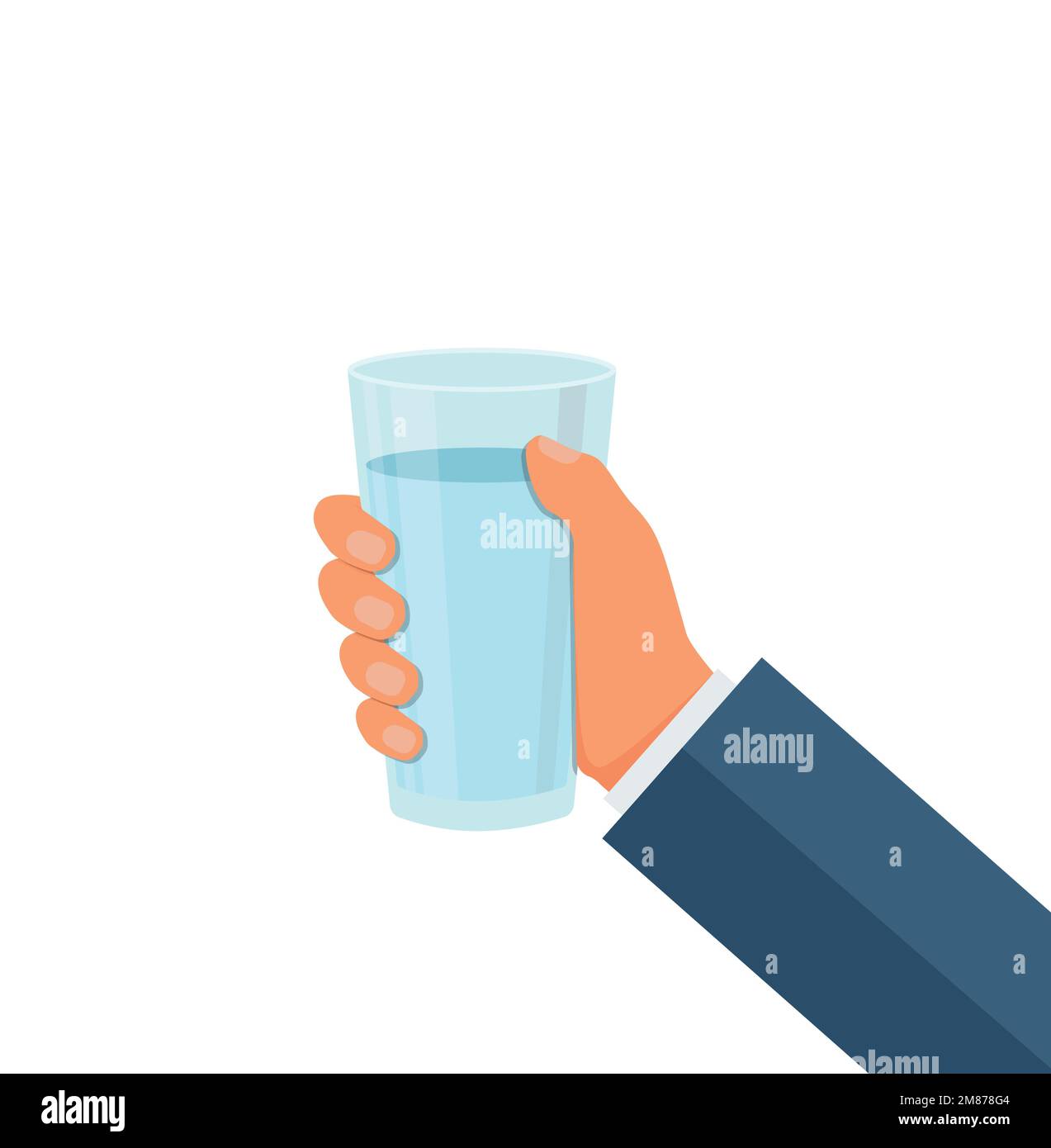 Holding glass of water Stock Vector Images - Alamy