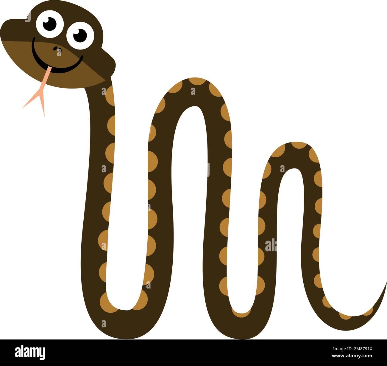 Wild snake icon. Poison animal. Cartoon fauna Stock Vector Image & Art ...