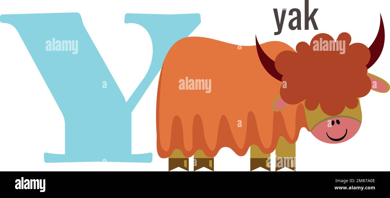 Y letter icon. Yak animal alpabet symbol Stock Vector Image & Art - Alamy