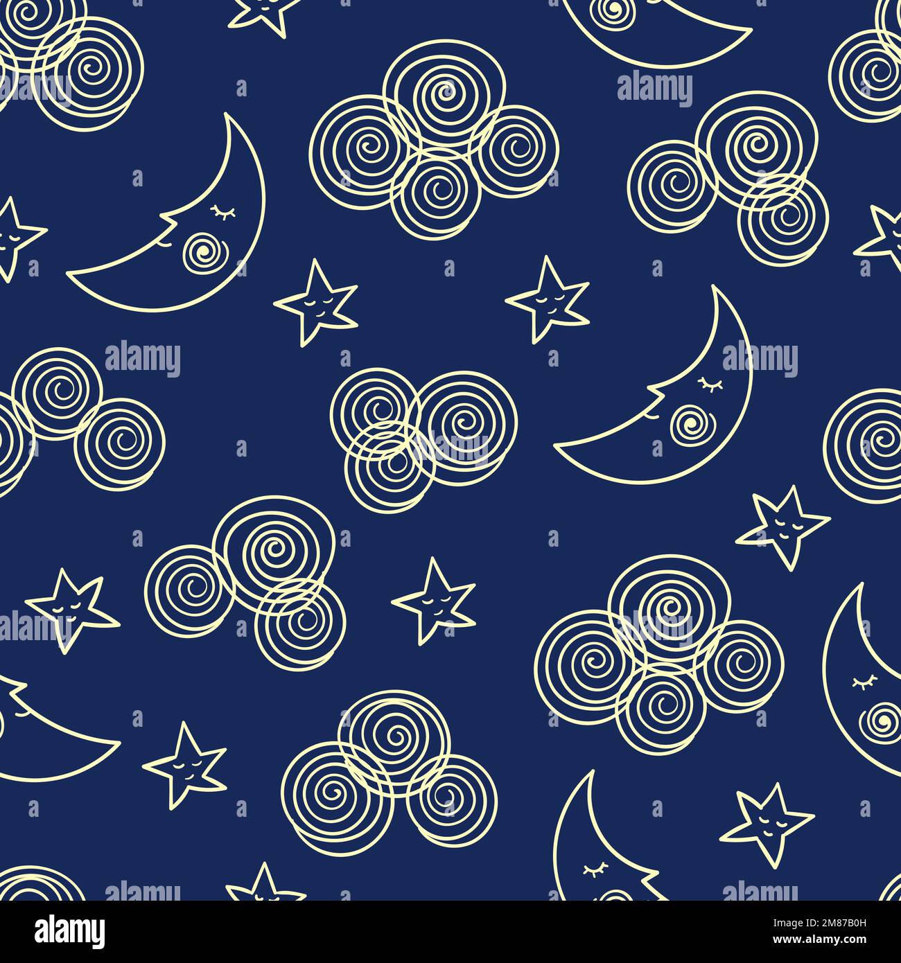 Night sky kids pattern hi-res stock photography and images - Alamy
