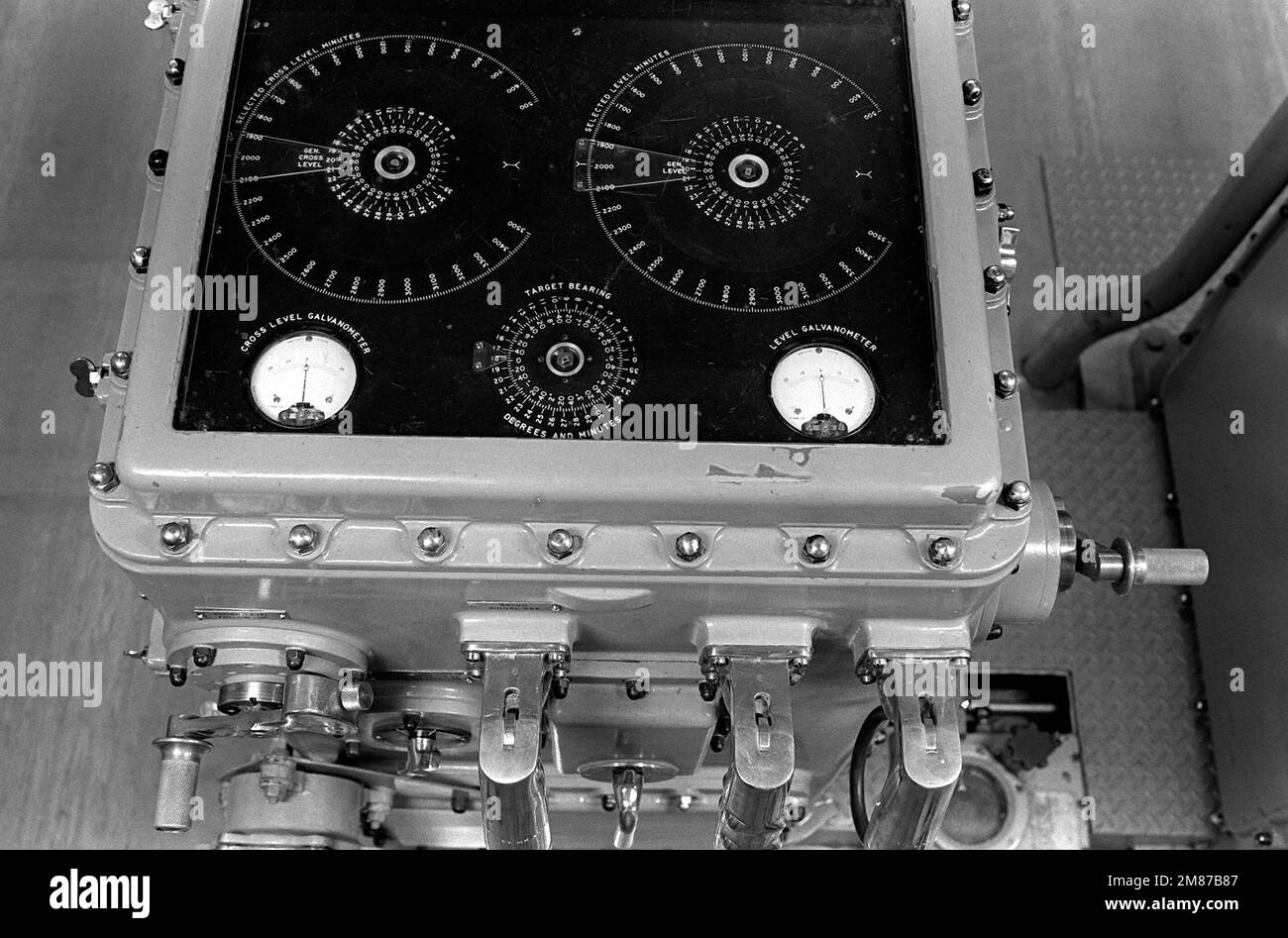 A close-up view of a fire control station in the aft secondary battery ...