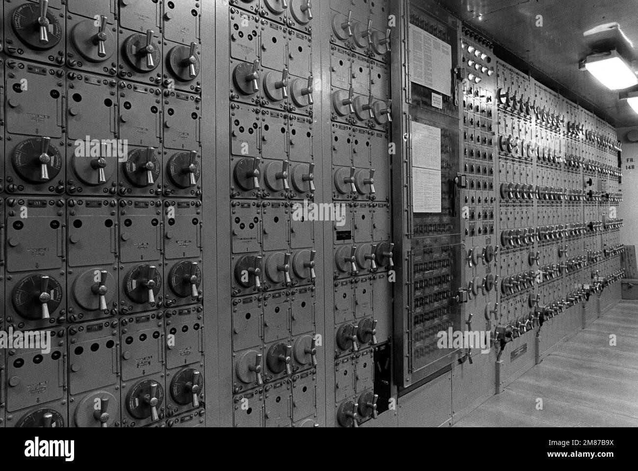 The switchboard in the aft secondary battery plotting room of the ...