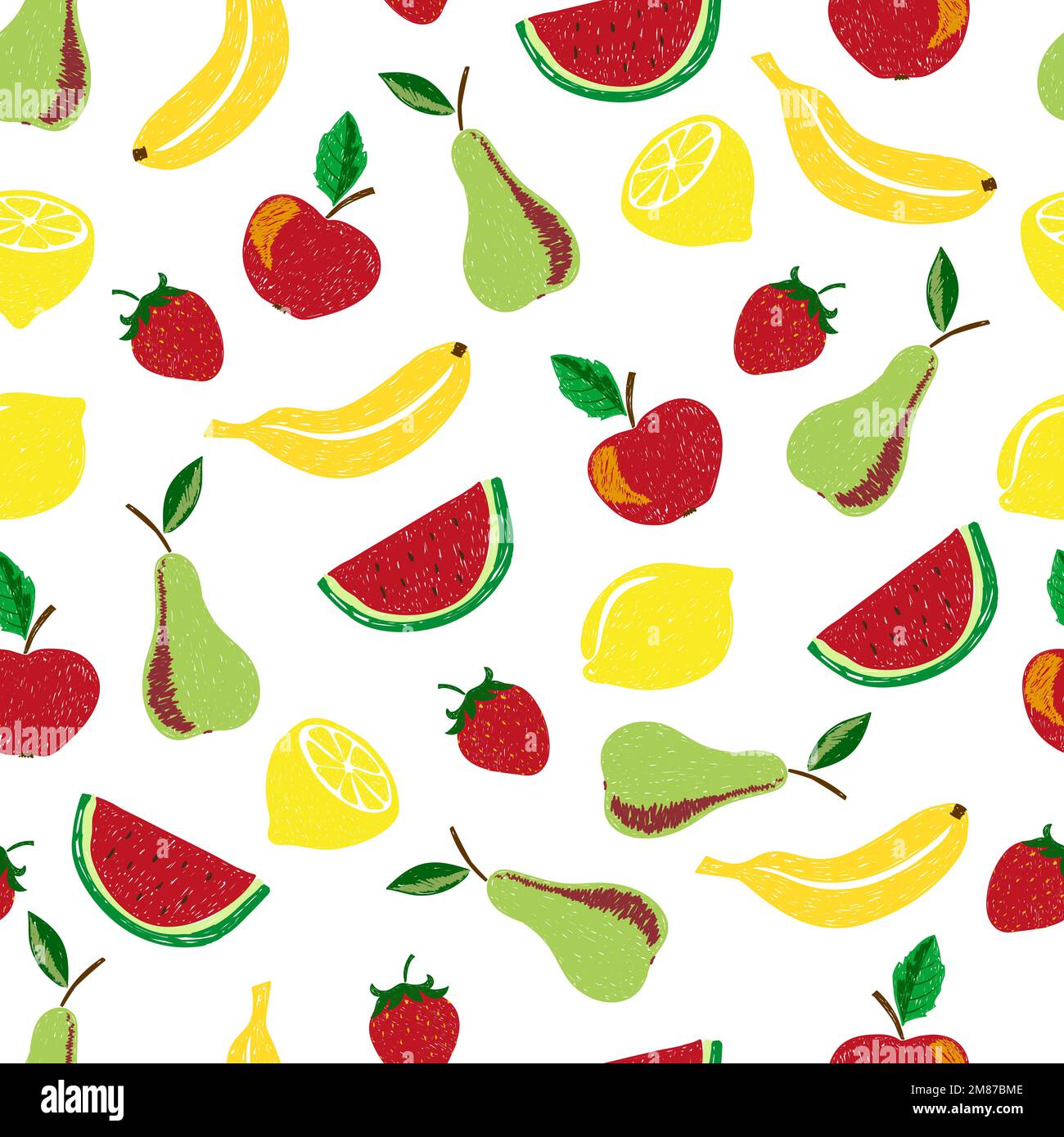 Fruits on colorful background Stock Vector Images - Alamy