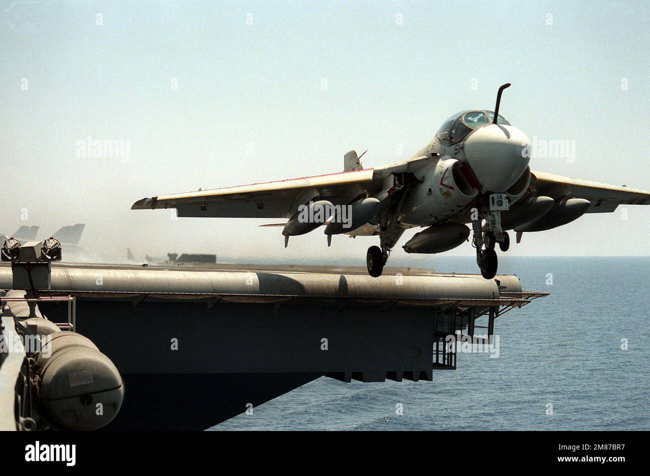 An Attack Squadron 165 (VA-165) KA-6D Intruder aircraft clears the ...
