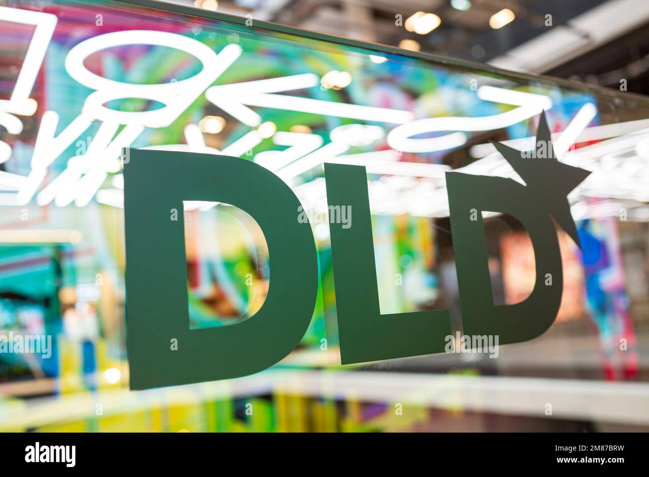 Munich, Germany. 12th Jan, 2023. The logo of the "Digital Life Design ...