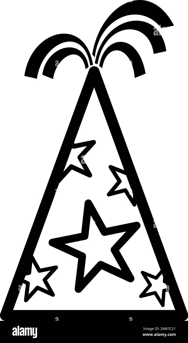 Party hat birthday Black and White Stock Photos & Images - Alamy