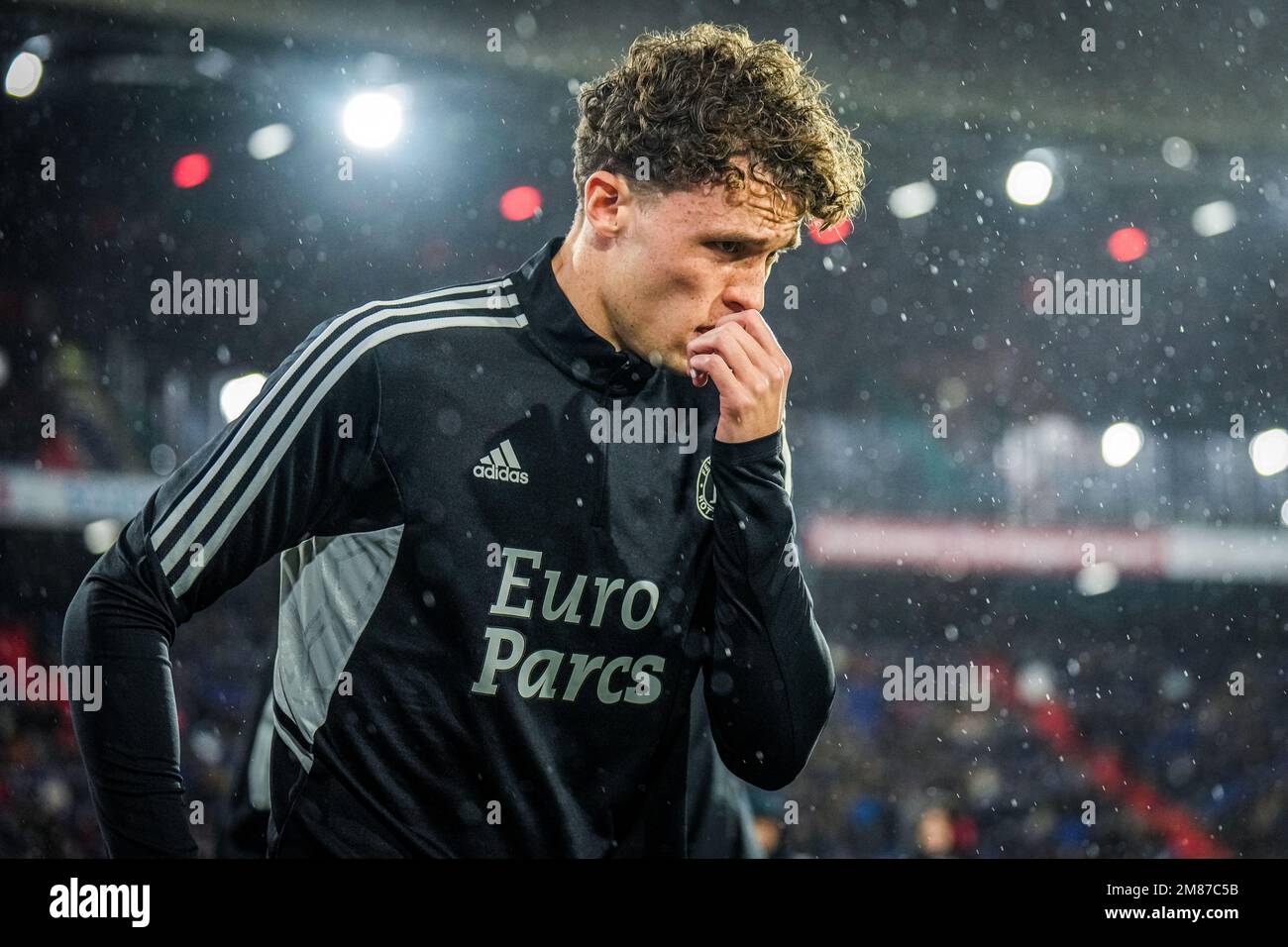Rotterdam - 12 January 2023, Rotterdam - Mats Wieffer of Feyenoord ...