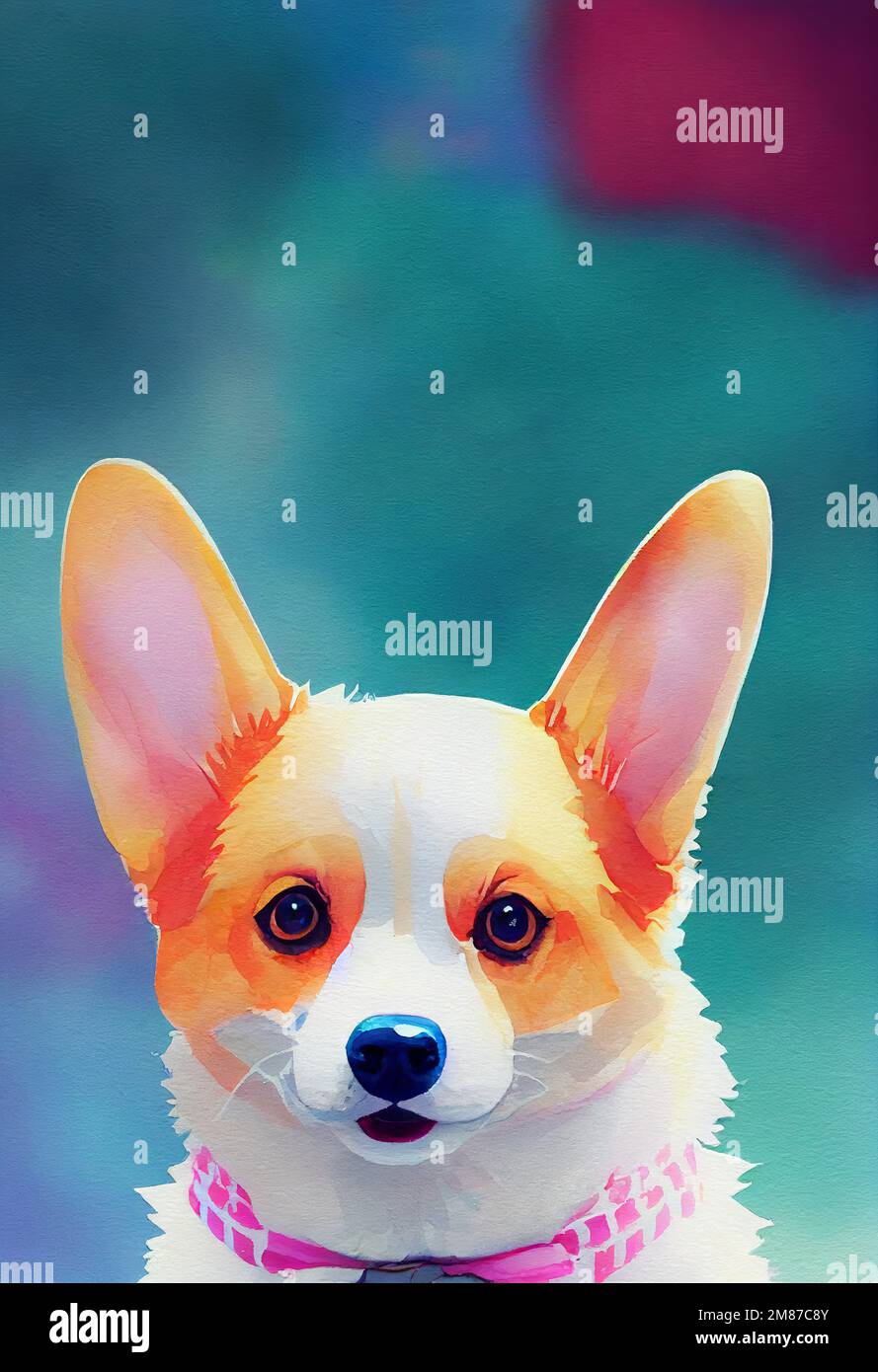 Corgi Puppy Painting