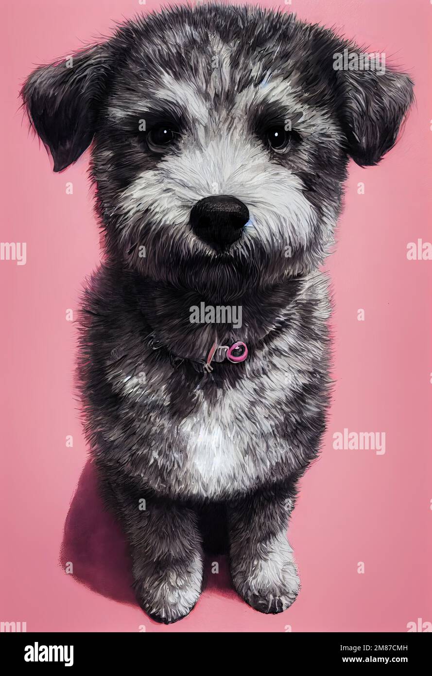Funny adorable portrait headshot of cute doggy. Pumik dog breed puppy ...