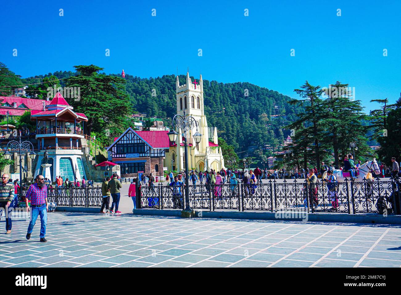 The Ridge of Shimla tourist attraction set in the heart of Shimla ...
