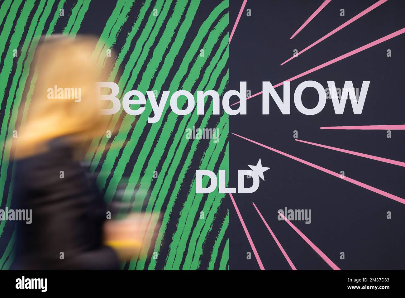 Munich, Germany. 12th Jan, 2023. A visitor to the Digital Life Design ...