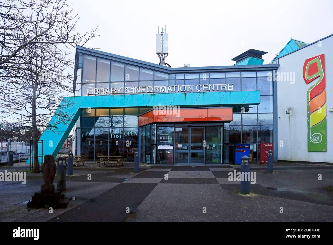 Paignton Library and Information Centre, Taken January 2023. Winter ...