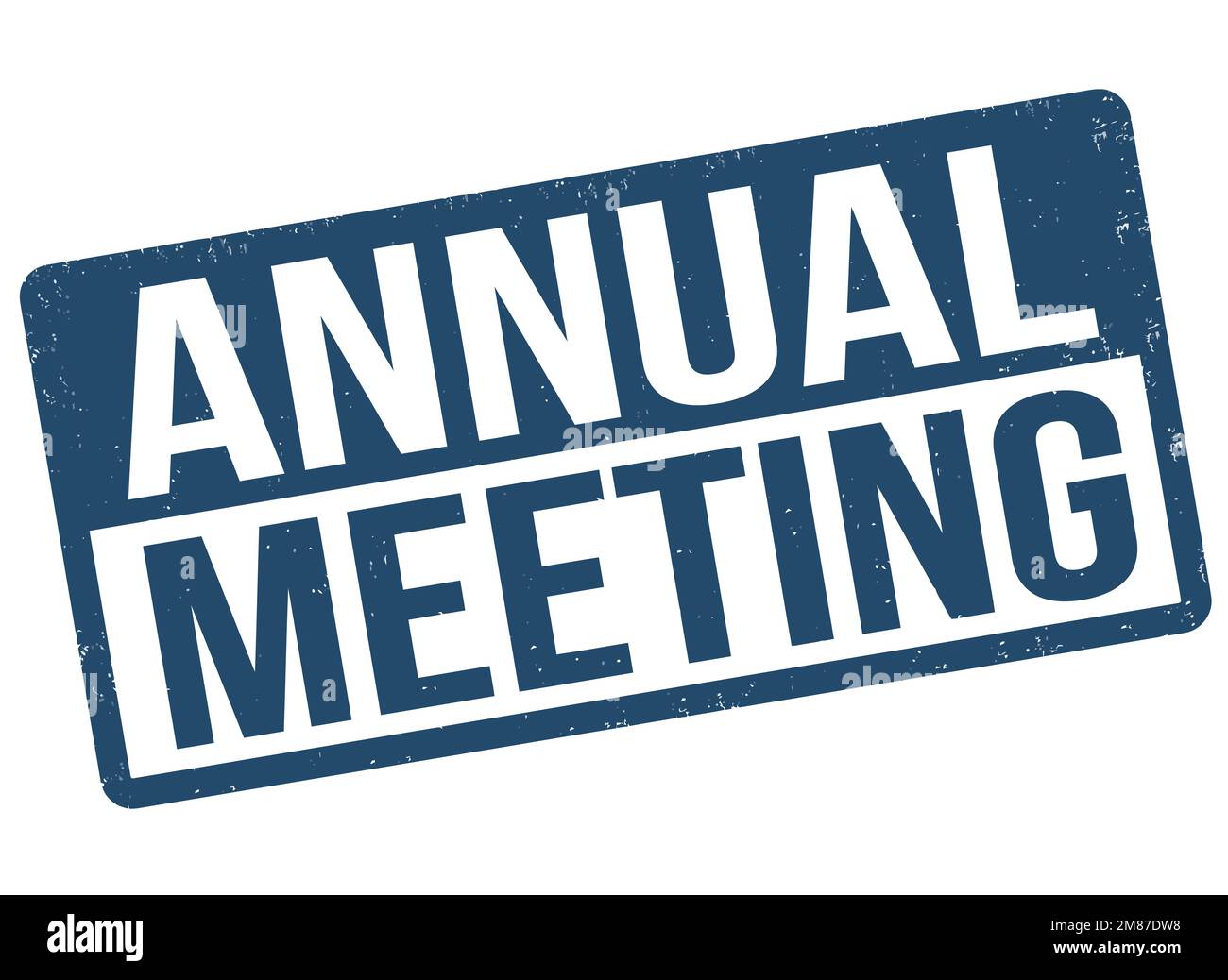 Annual meeting grunge rubber stamp on white background, vector ...