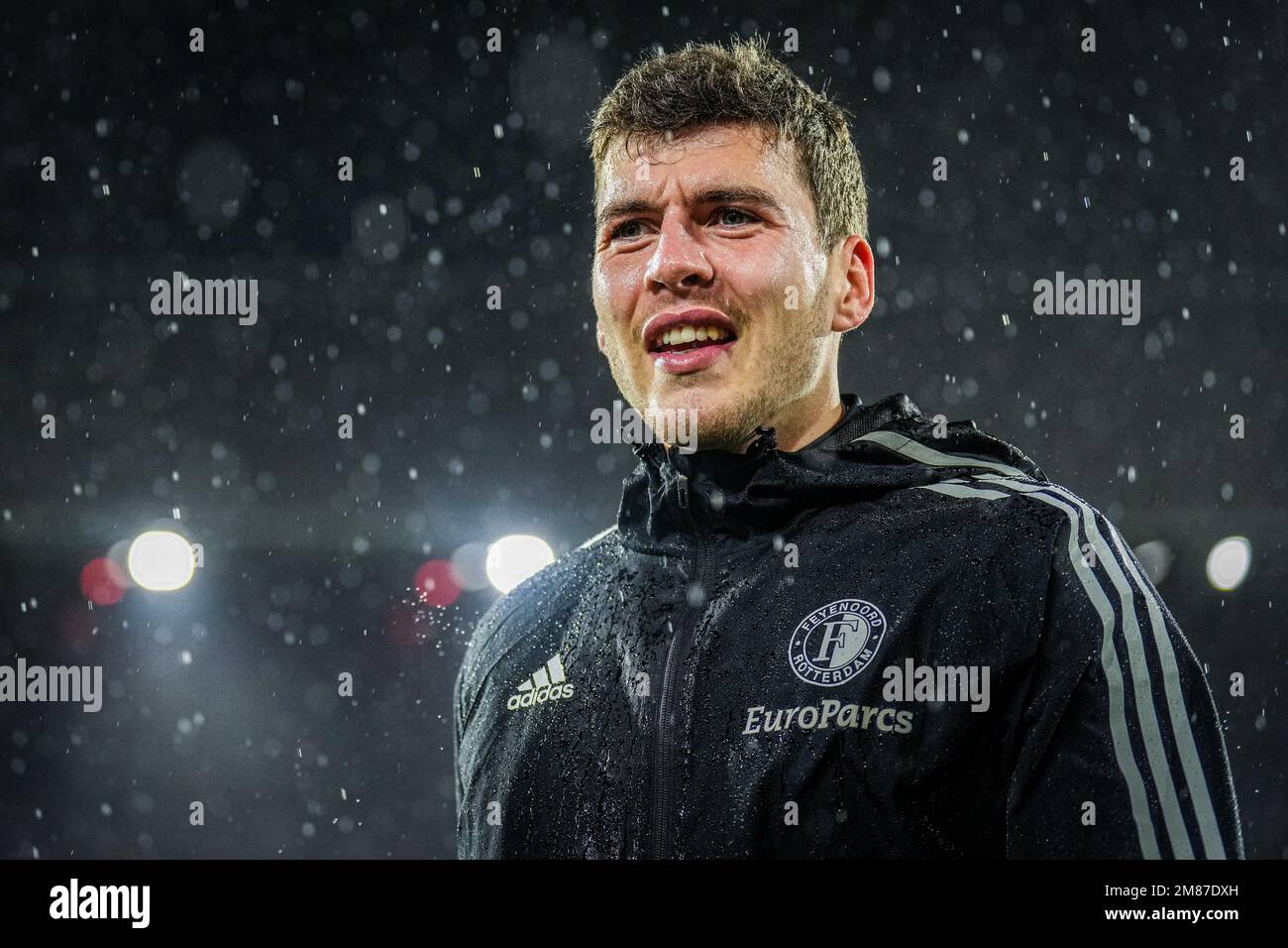Rotterdam - 12 January 2023, Rotterdam - Jacob Rasmussen of Feyenoord ...
