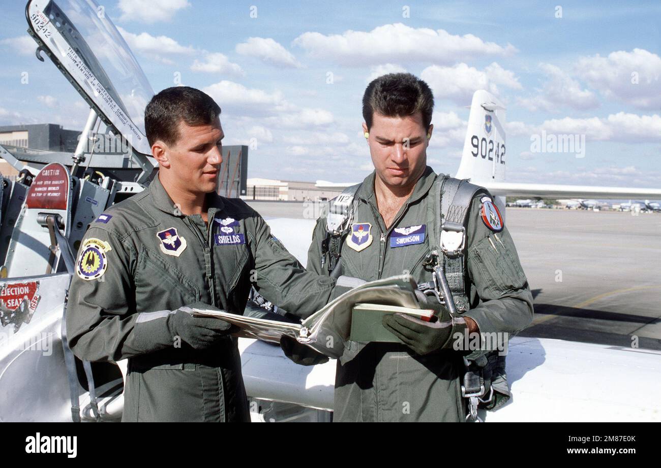 First Lieutenant Timothy Shields, 323rd Flying Training Wing (left ...
