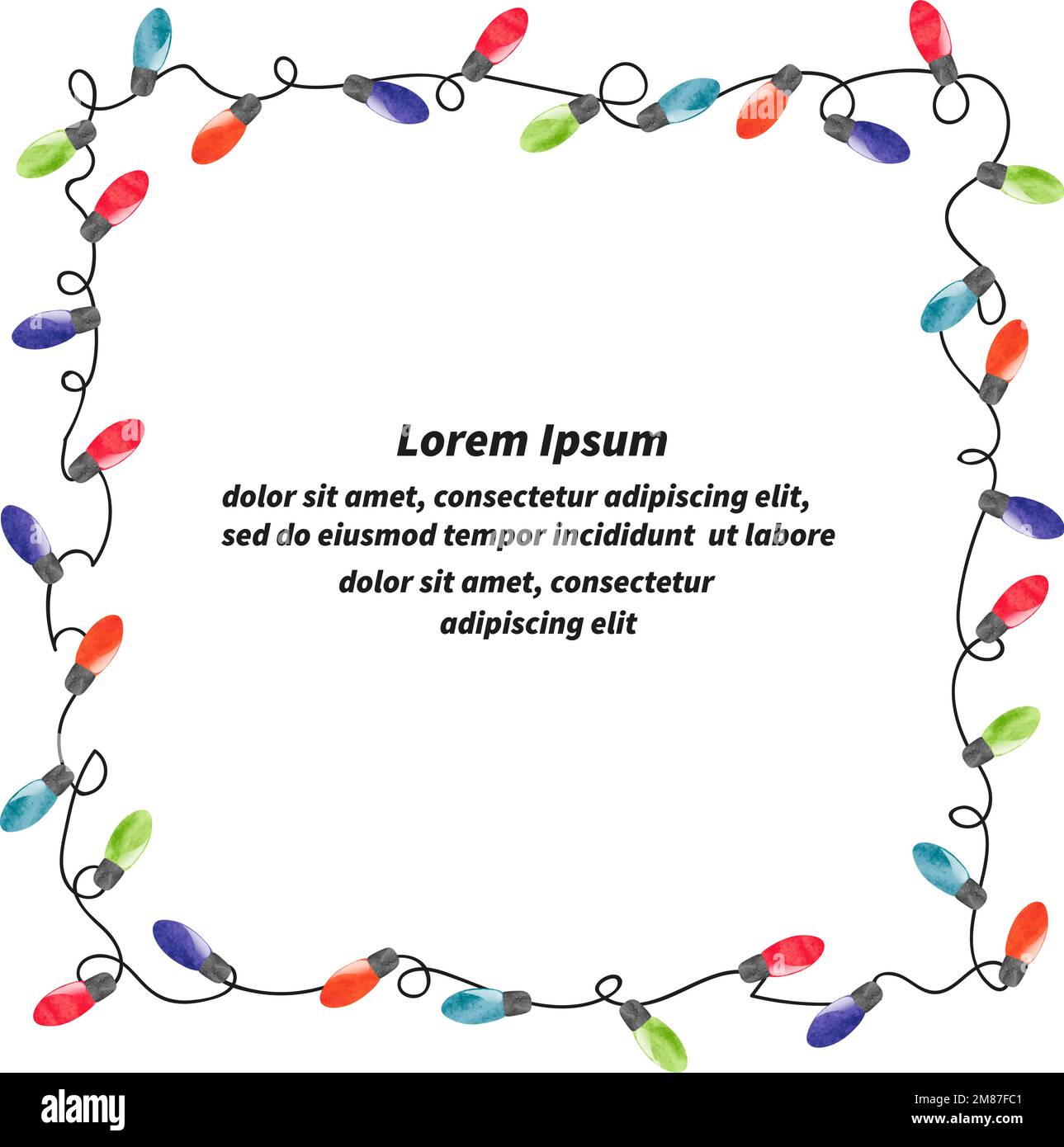 Christmas Light Borders Clip Art