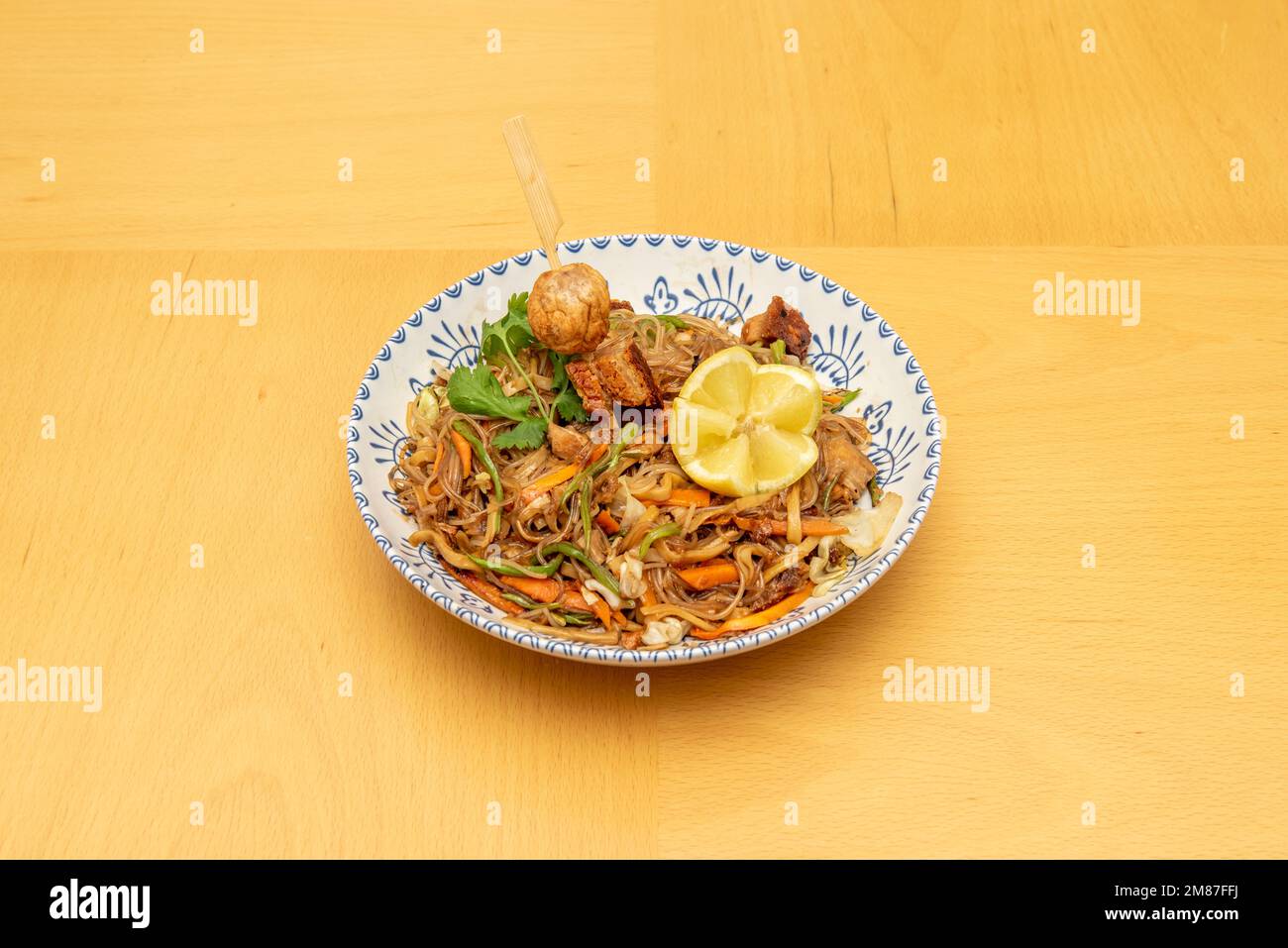 Pancit palabok is a typical dish of Philippine cuisine, although it is ...