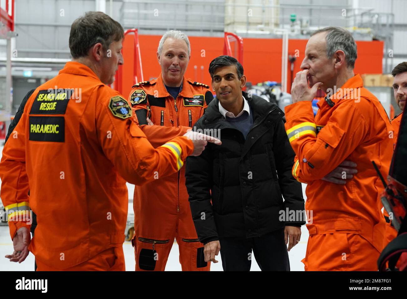 Prime Minister Rishi Sunak with Captain Simon Hammock - Deputy Chief ...