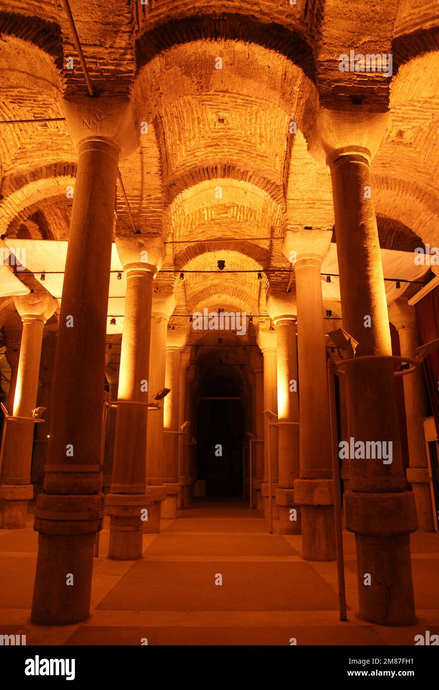 Binbirdirek Cistern, located in Istanbul, Turkey, was built during the ...