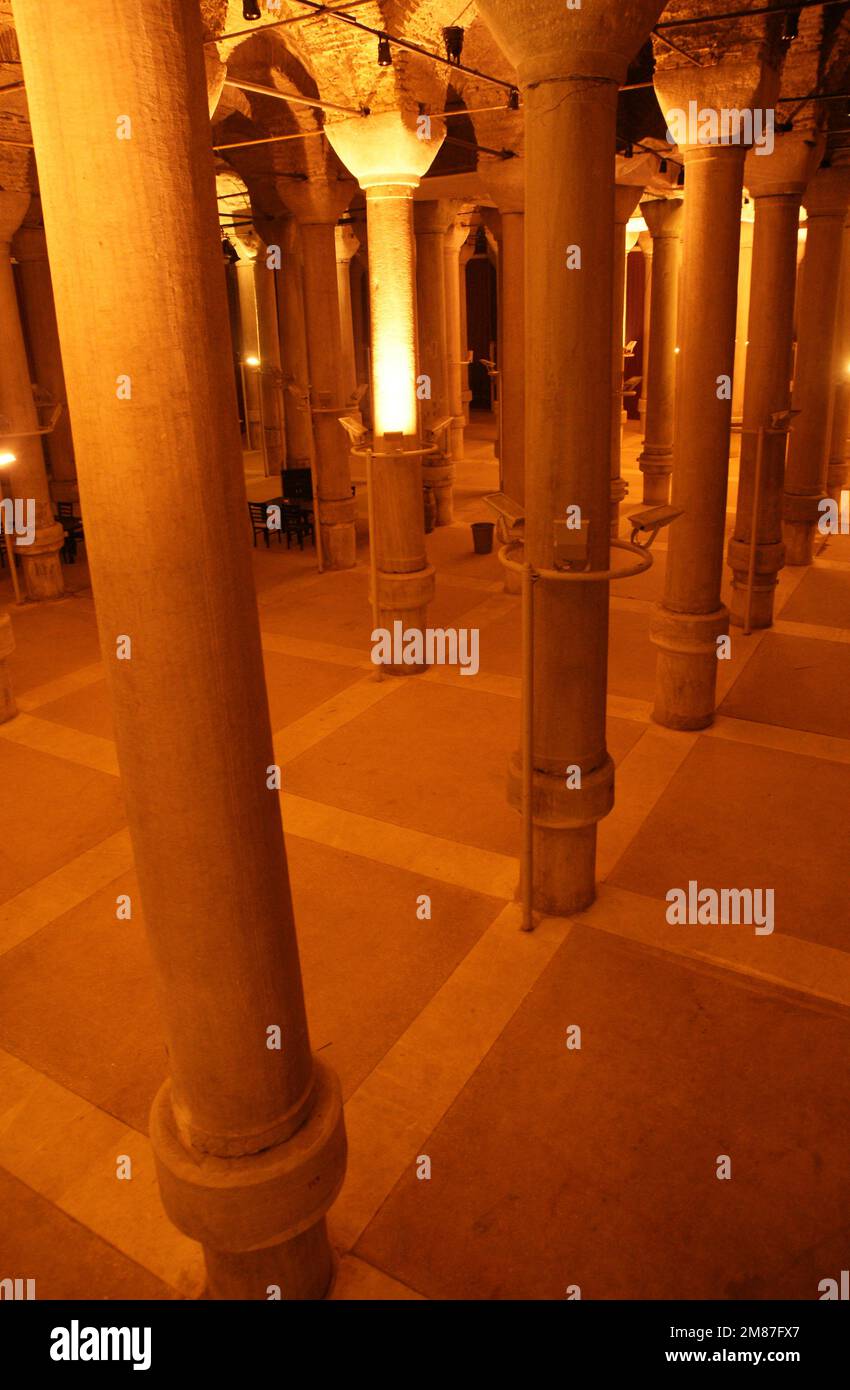 Binbirdirek Cistern, located in Istanbul, Turkey, was built during the ...
