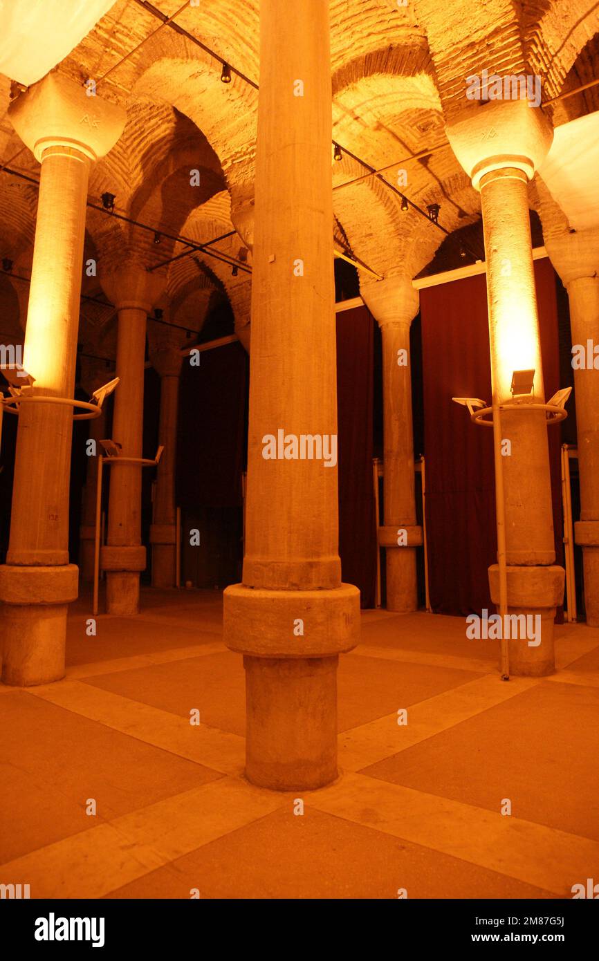 Binbirdirek Cistern, located in Istanbul, Turkey, was built during the ...