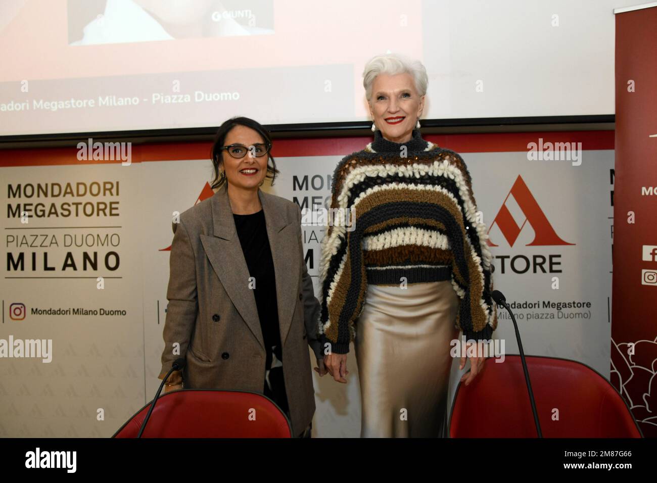 Milan, Italy. 12th Jan, 2023. Milan, Presentation of Maye Musk's book ...