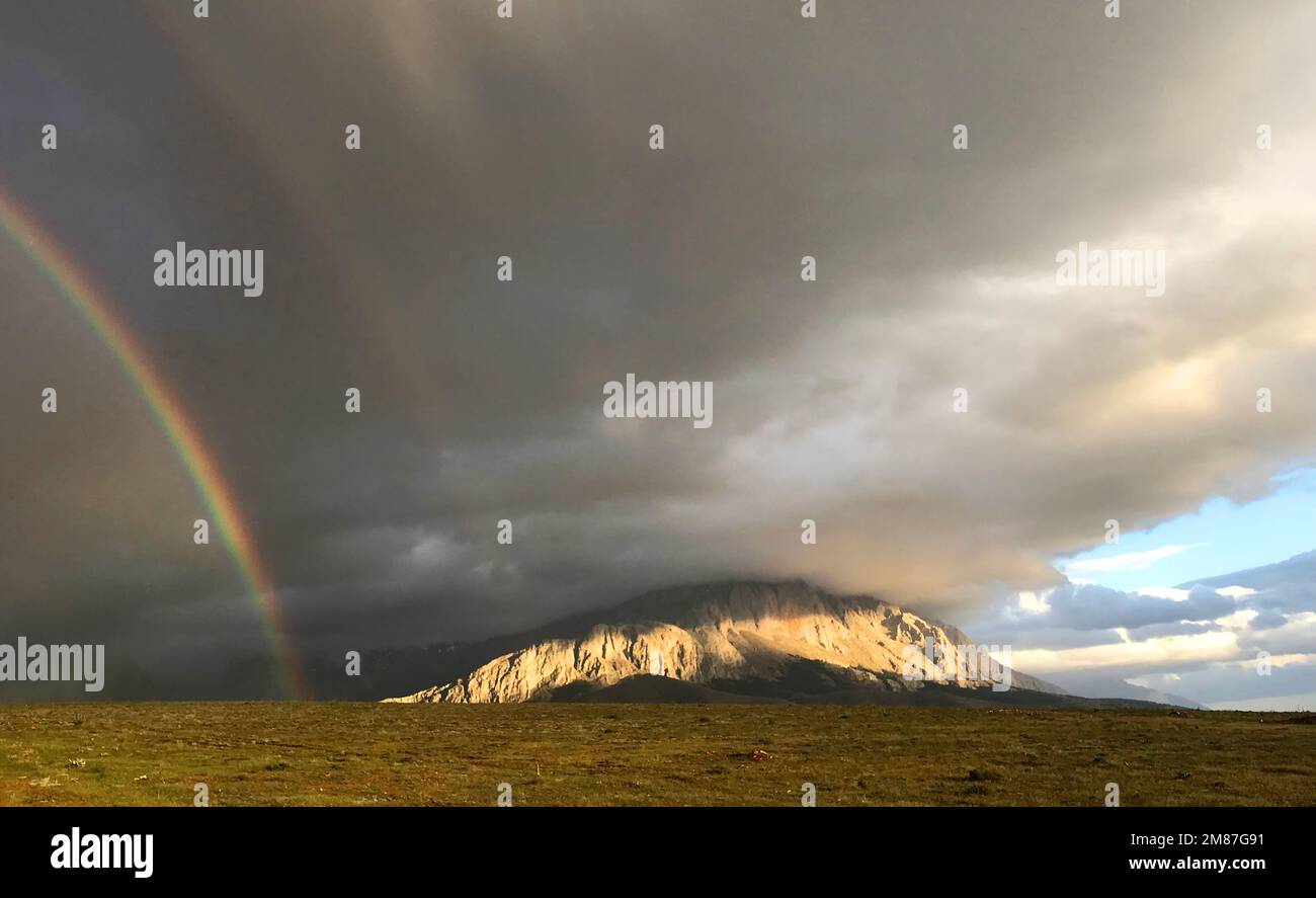 Beautiful rainbow at Aladaglar National Park in Nigde, Turkey ...