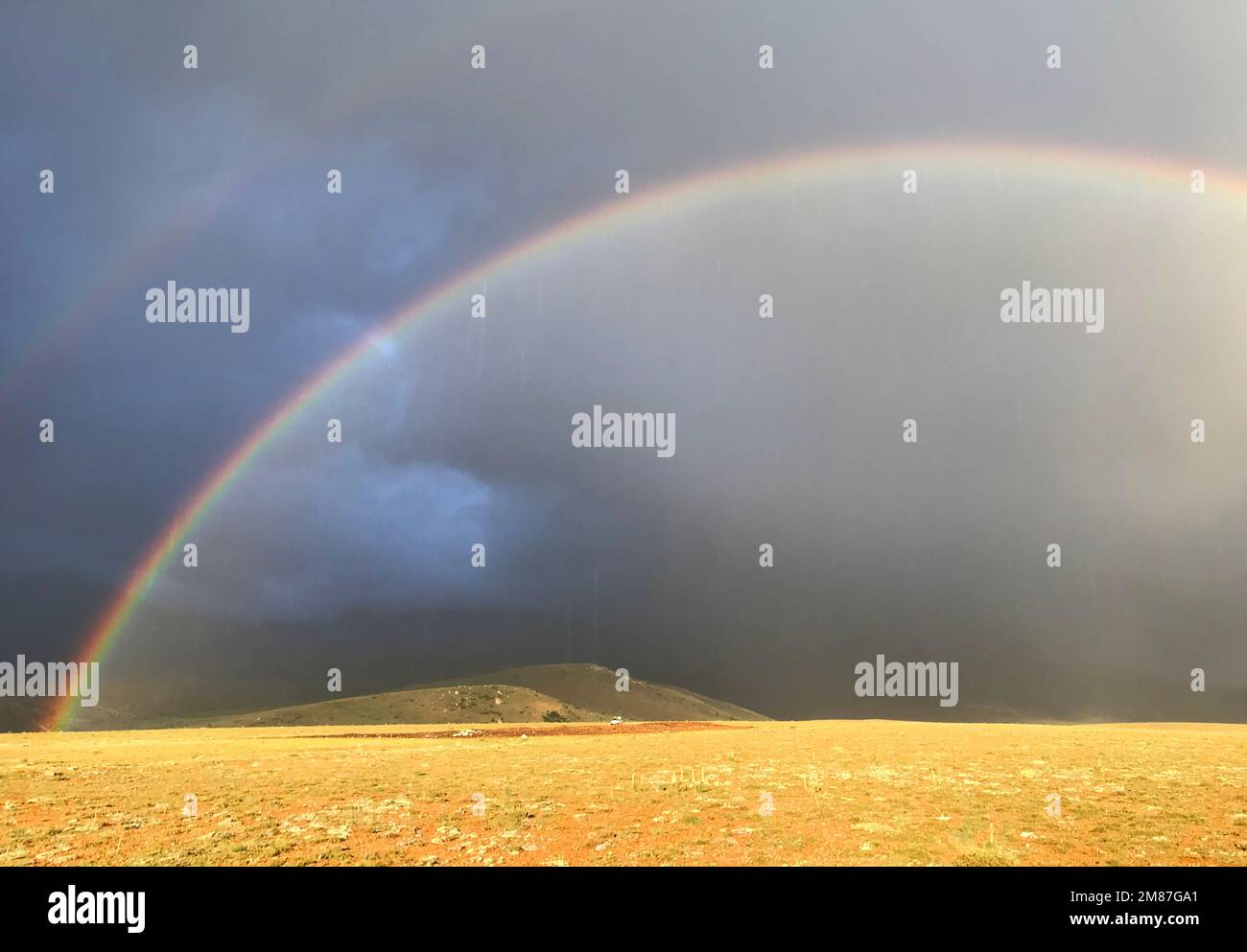 Beautiful rainbow at Aladaglar National Park in Nigde, Turkey ...