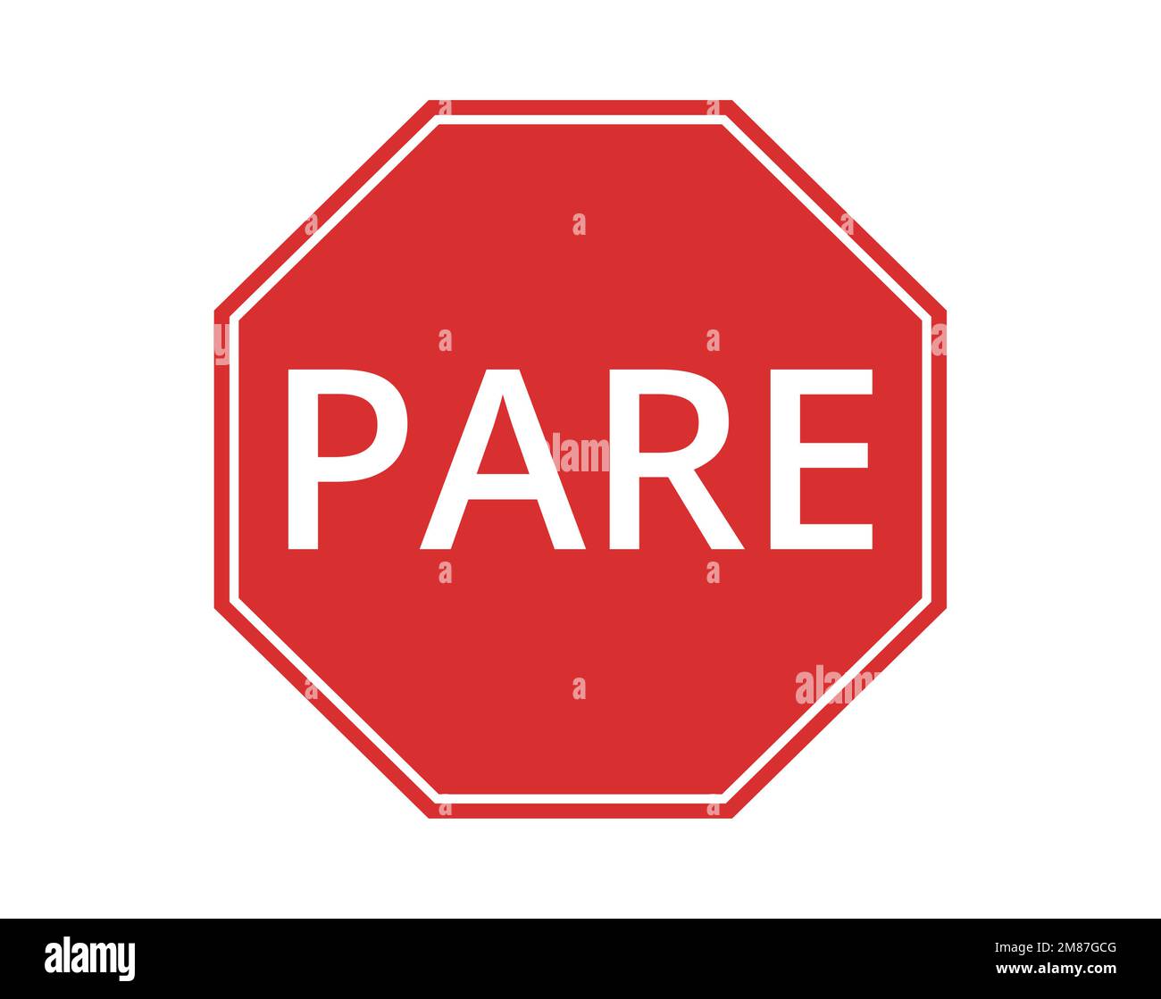 Spanish version of stop signal. Traffic signal icon Stock Vector Image ... Spanish version of stop signal. Traffic signal icon Stock Vector Image ...
