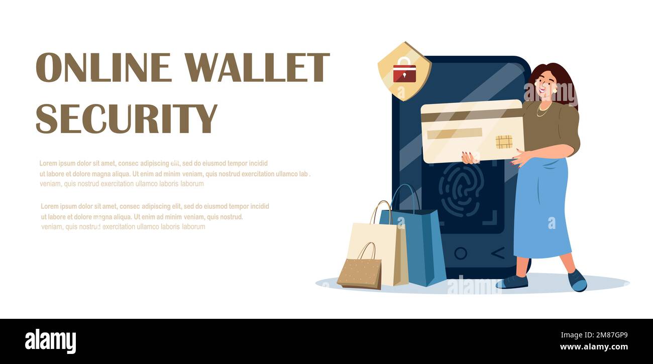 Landing Page Template.Online Payment,Digital Wallet,Secure Data ...