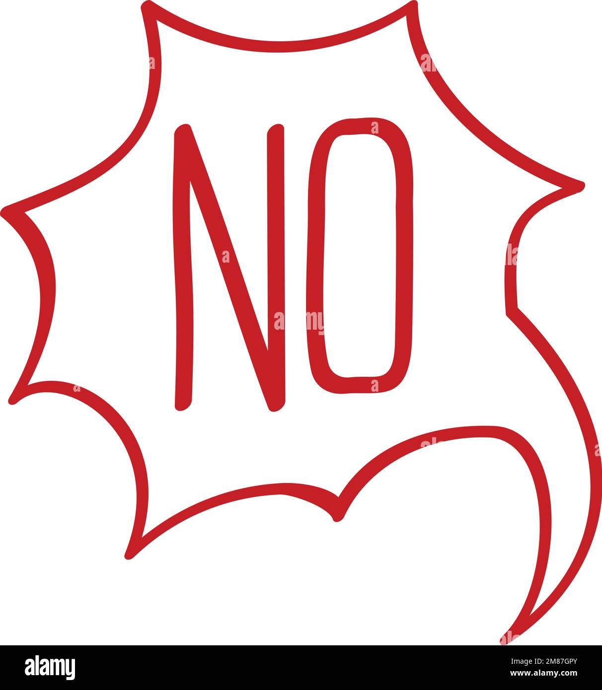 No message doodle. Chat sticker in comic cloud style isolated on white ...