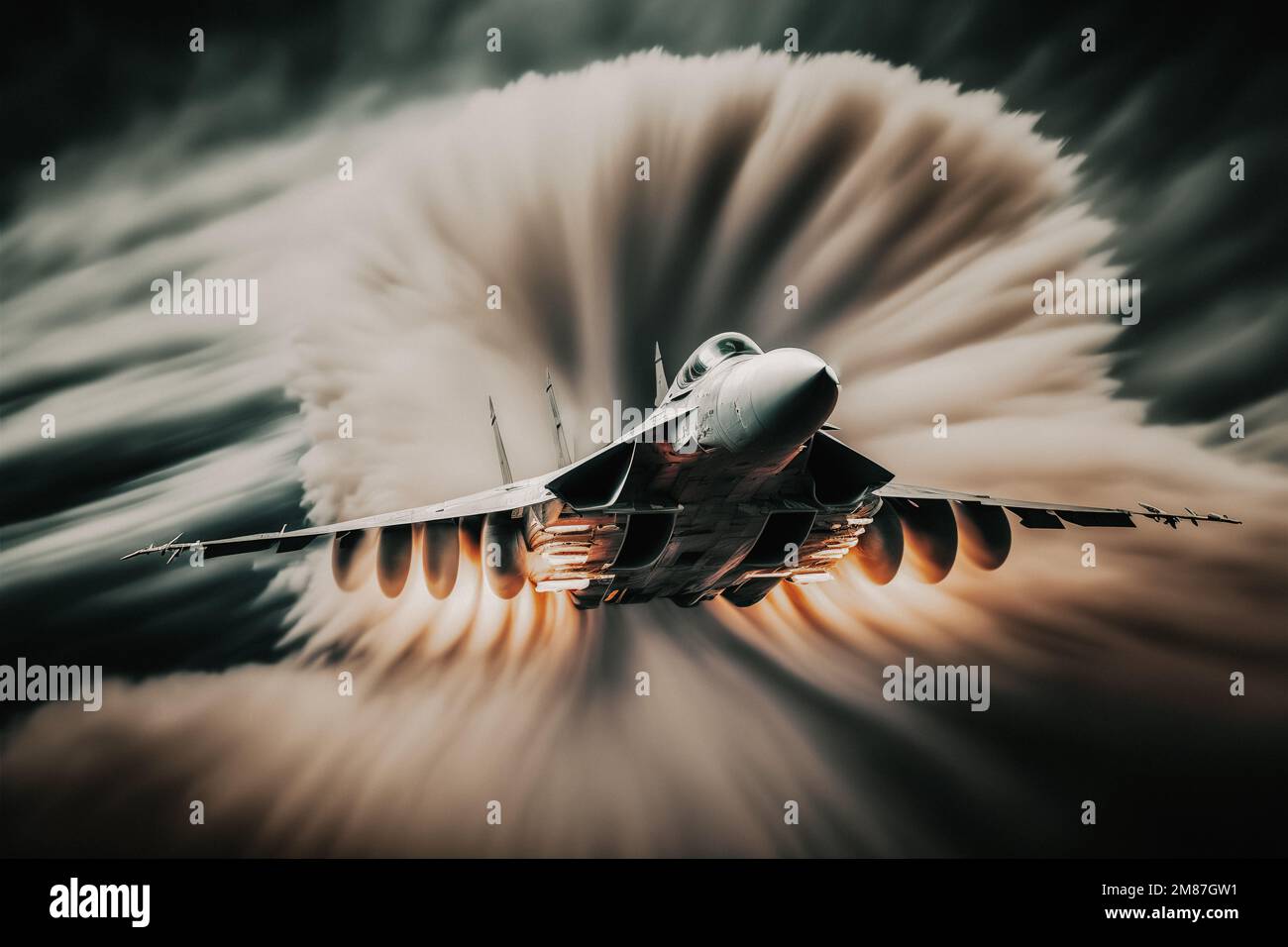 Sound barrier plane hi-res stock photography and images - Alamy