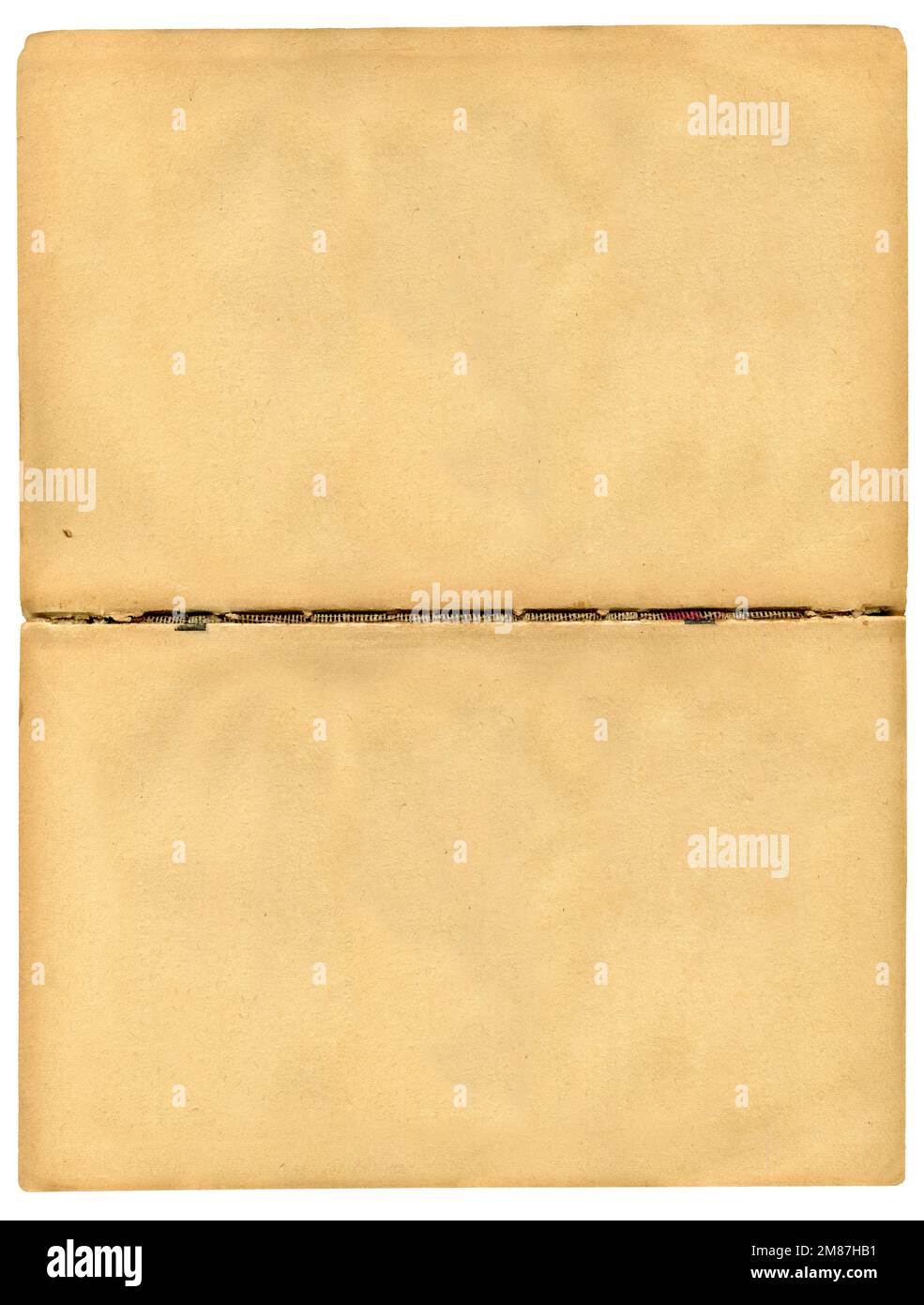 Turn of yellowed pages, old vintage open book isolated on white ...