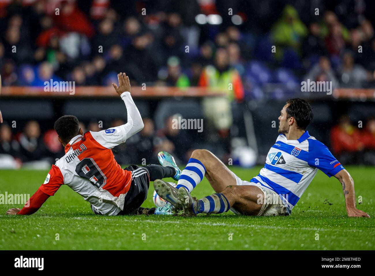 ROTTERDAM, NETHERLANDS - JANUARY 12: Danilo of Feyenoord, Sam Kersten ...
