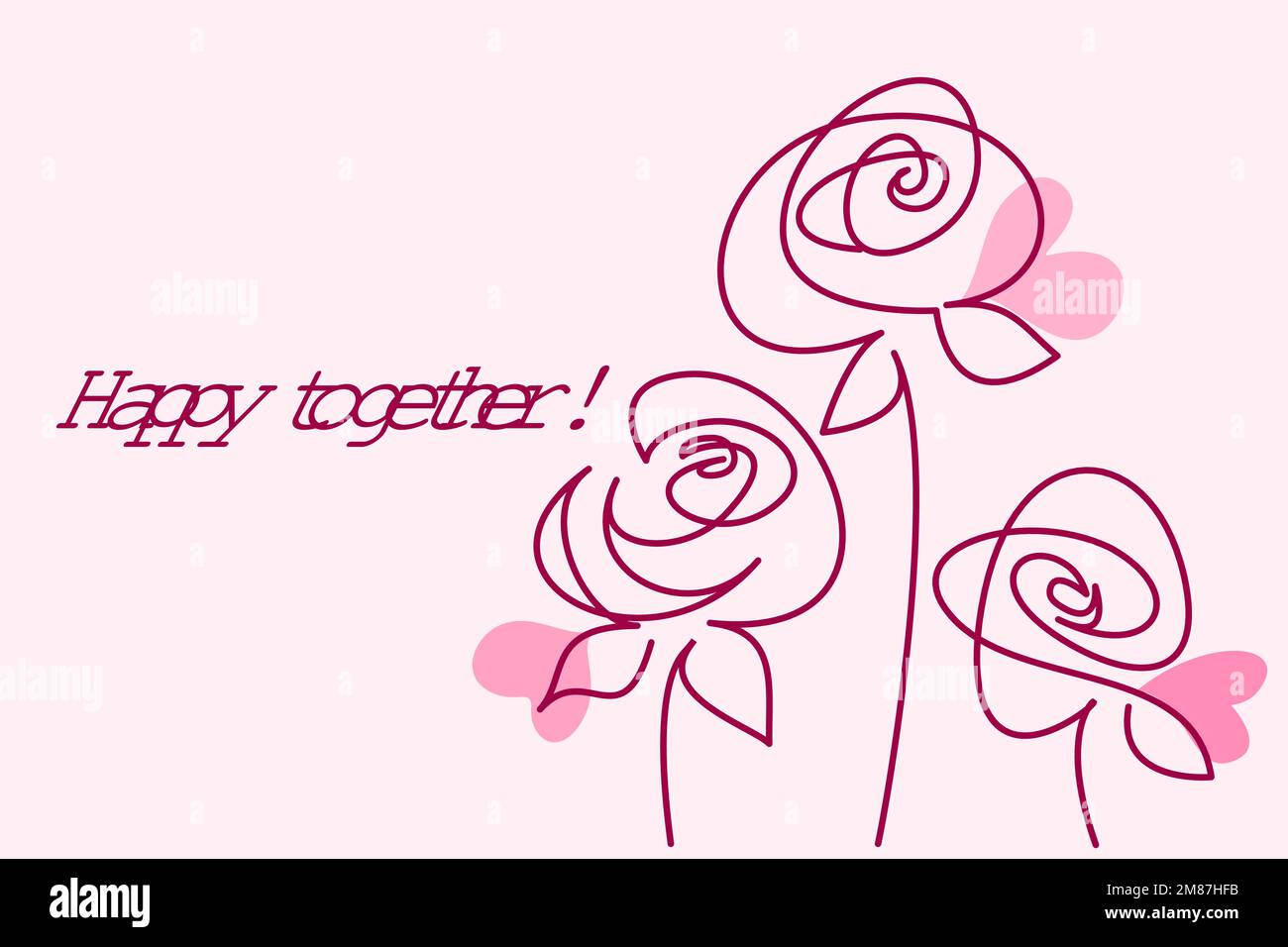 Drawing Of Hearts And Roses 