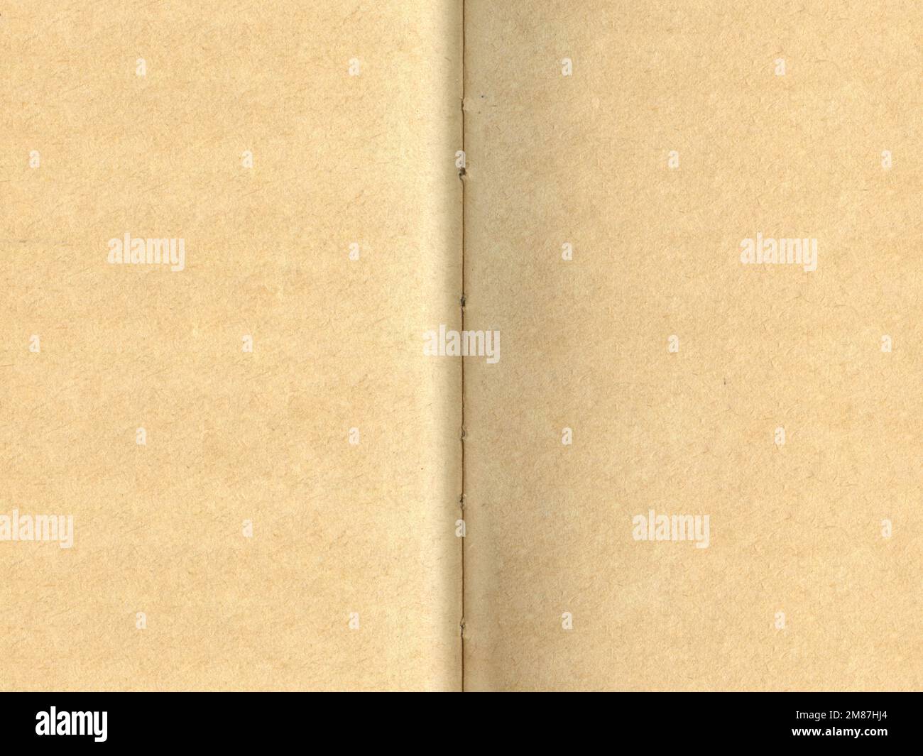 Texture of old paper with a bend in the center. Top view. High ...