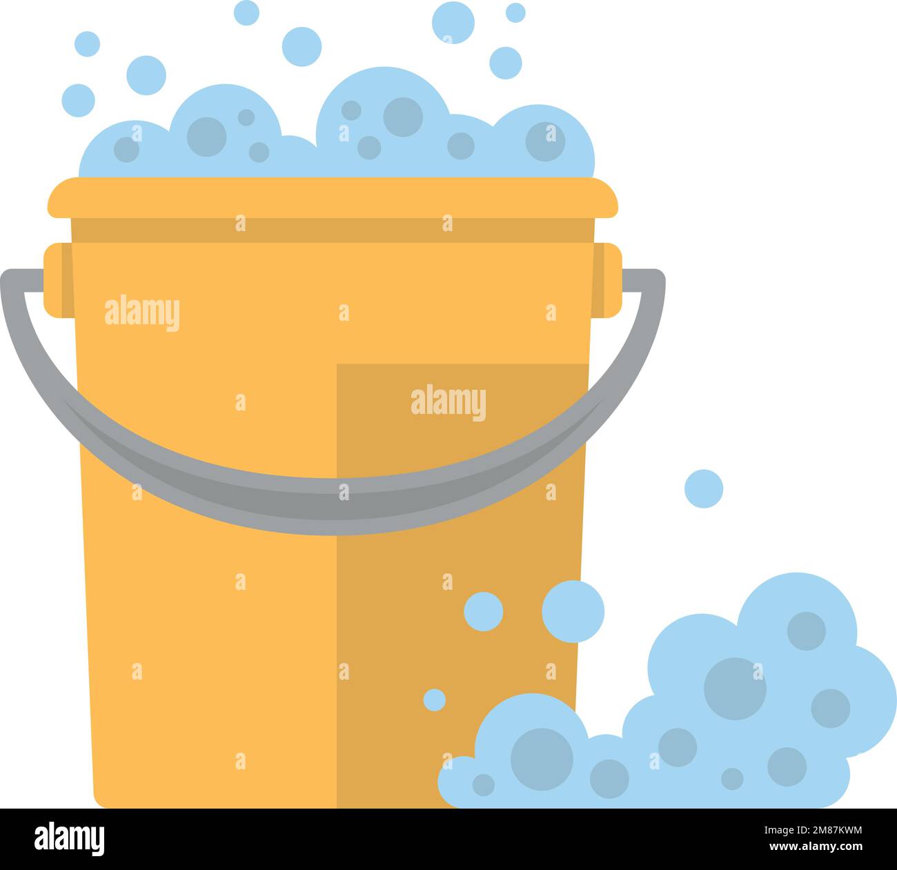 Plastic bucket foam cleaning Stock Vector Images - Alamy