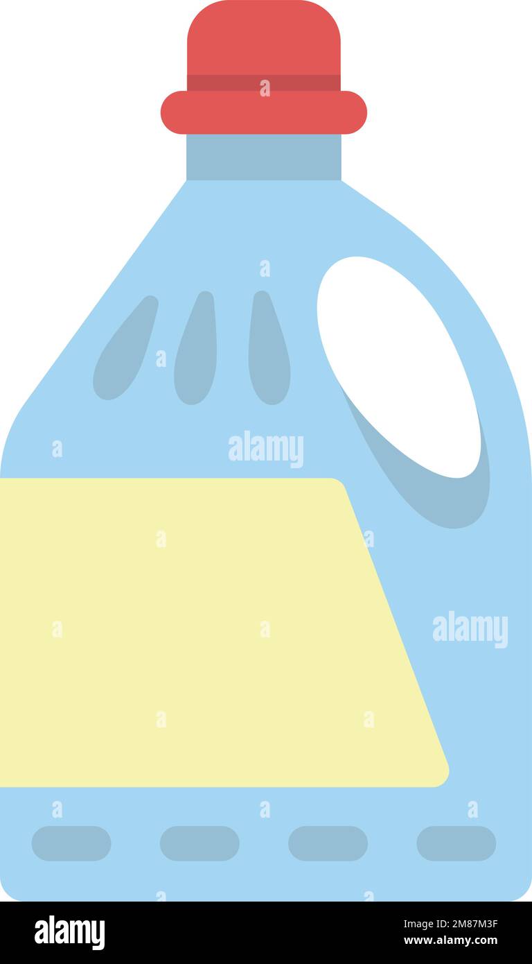 Chemical detergent plastic bottle. Cartoon cleaner icon Stock Vector ...