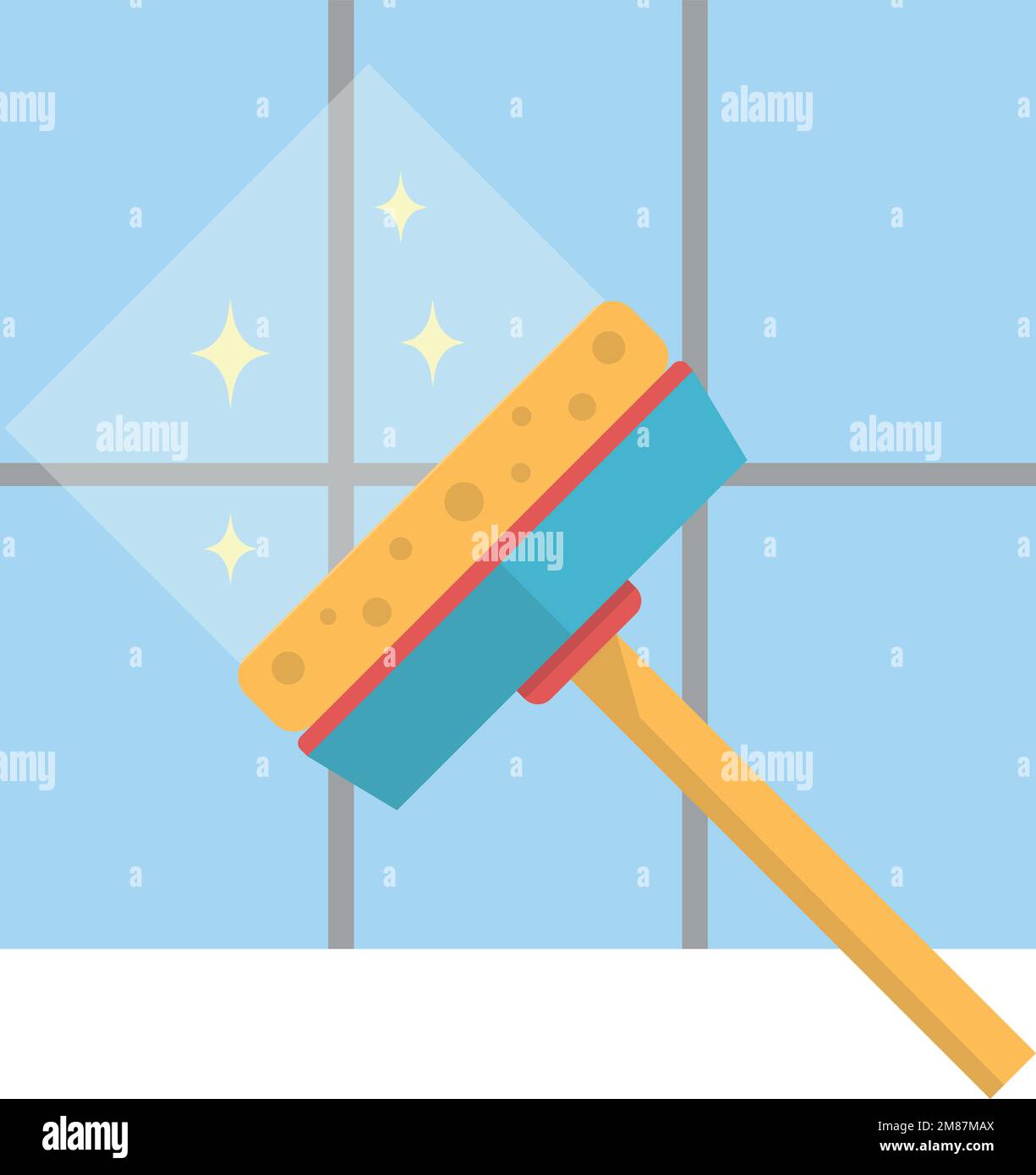 Window cleaning icon. Housekeeping symbol. Sparkling glass Stock Vector ...