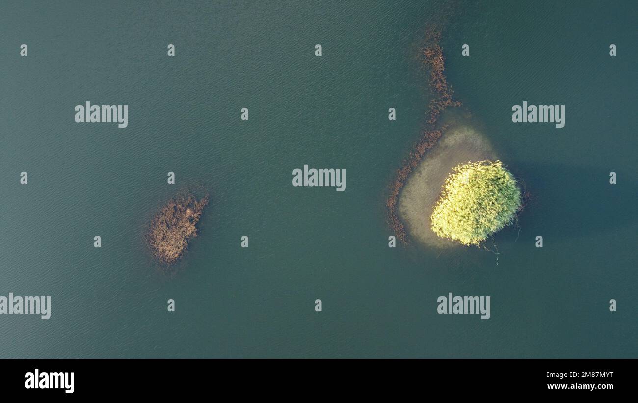 Top View Small Island Stock Photo - Alamy