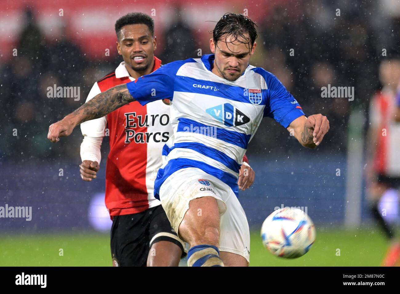 ROTTERDAM - (lr) Danilo of Feyenoord, Sam Kersten of PEC Zwolle during ...