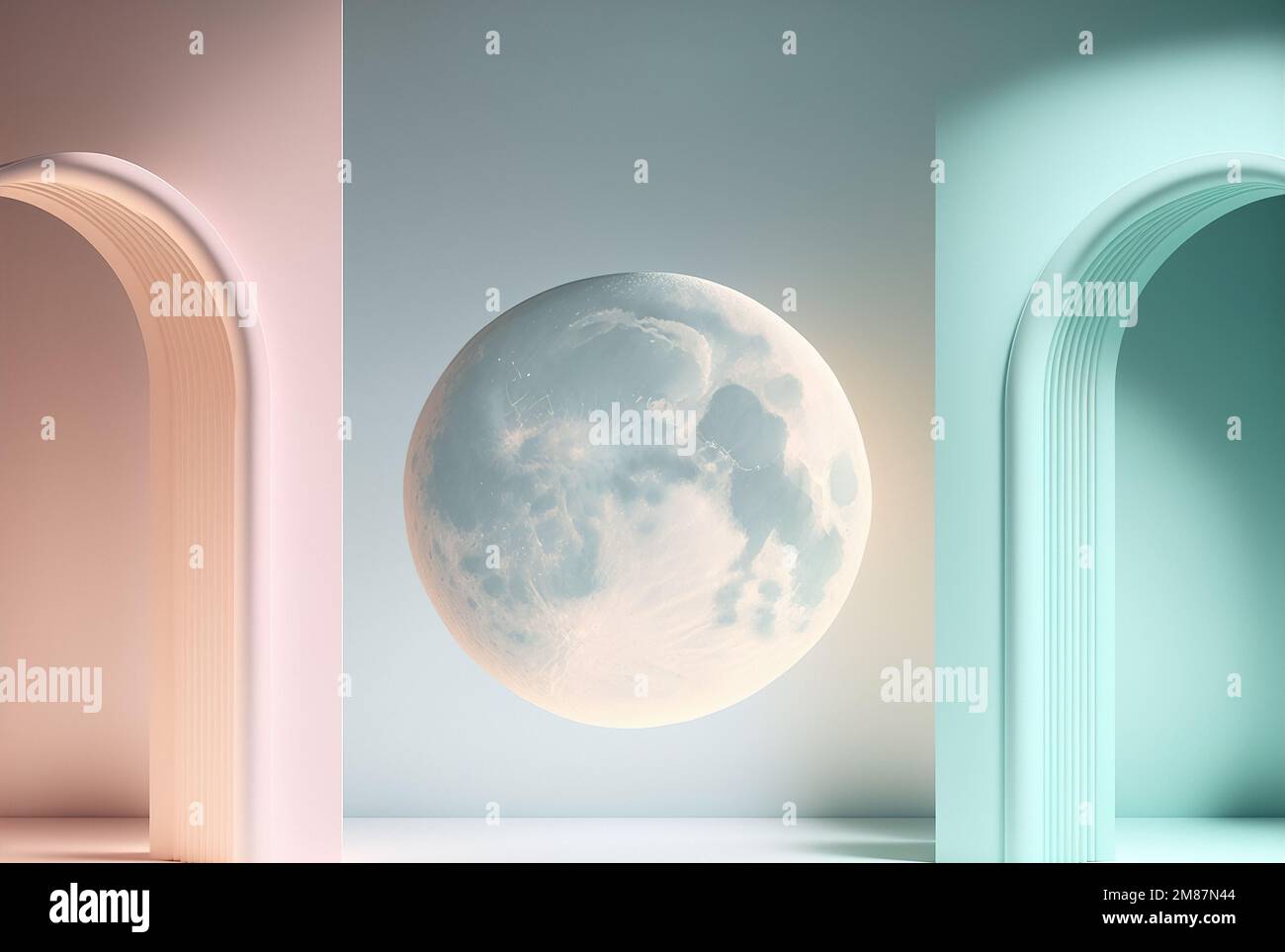 Moon phases pastel hi-res stock photography and images - Alamy